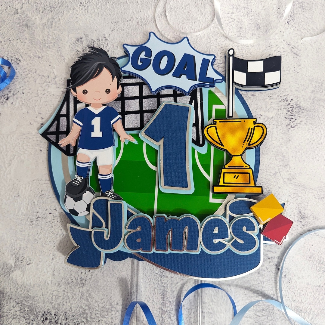 Soccer Custom Cake Topper, Soccer Party Decorations, Soccer Themed ...