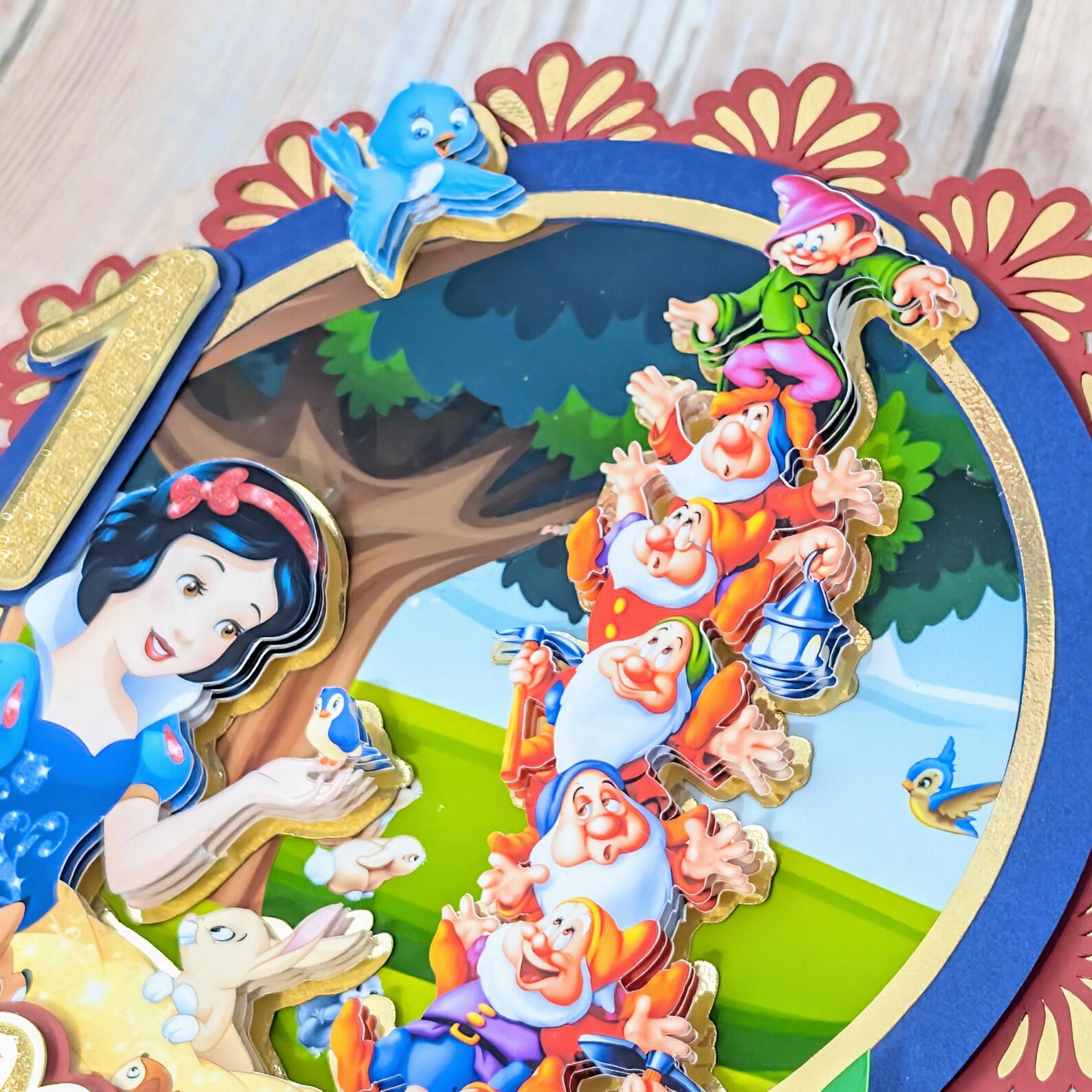 Snow White Cake Topper, Snow White Party Decor, Snow White Themed Party ...