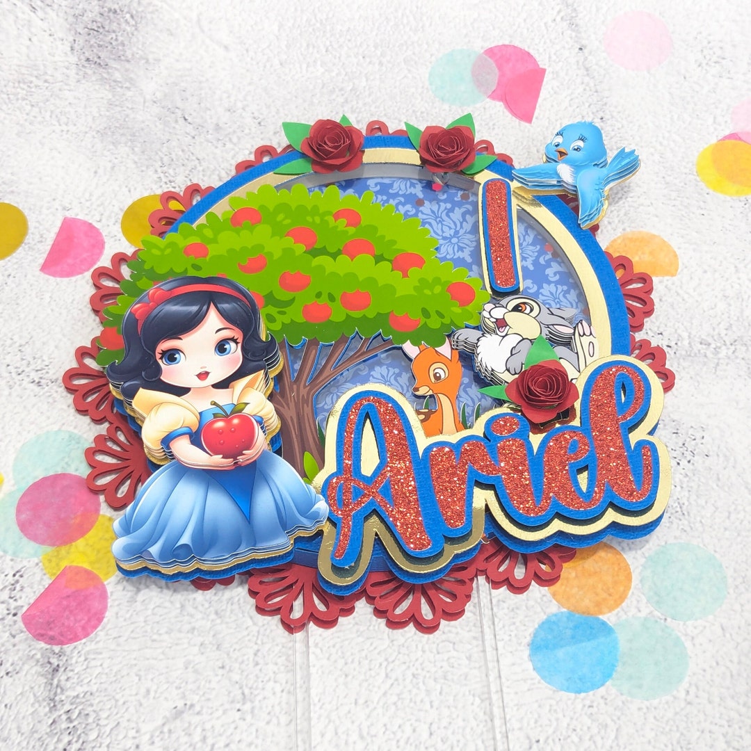 Snow White Cake Topper, Snow White Party Decor, Snow White Themed Party ...
