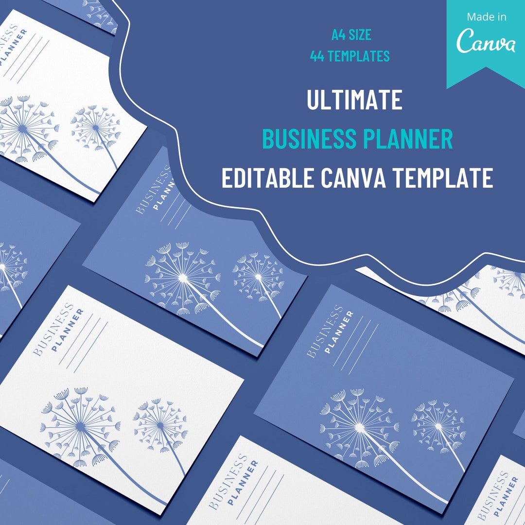 Editable Business Planner Printable, Ultimate Business Planner, Canva ...