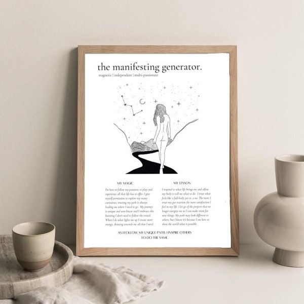 Human Design Print Manifesting Generator - Etsy