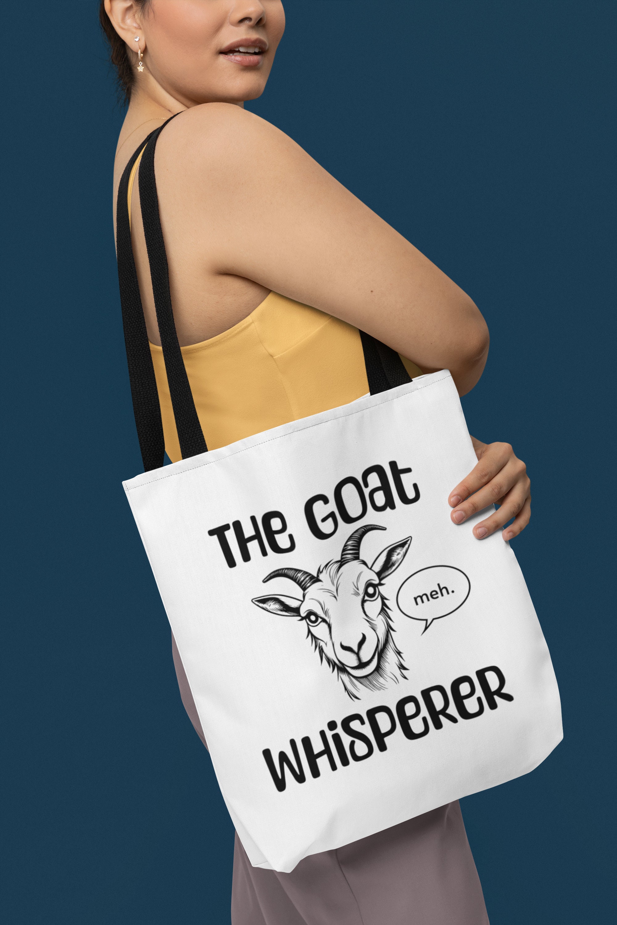 Goat Tote, the Goat Whisperer, Funny Animal Lover Tote, Quirky Goat ...