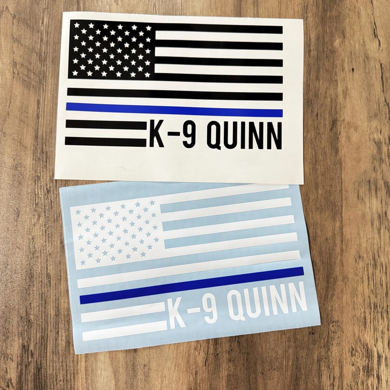 Blue Line K9 Car Decal - Etsy