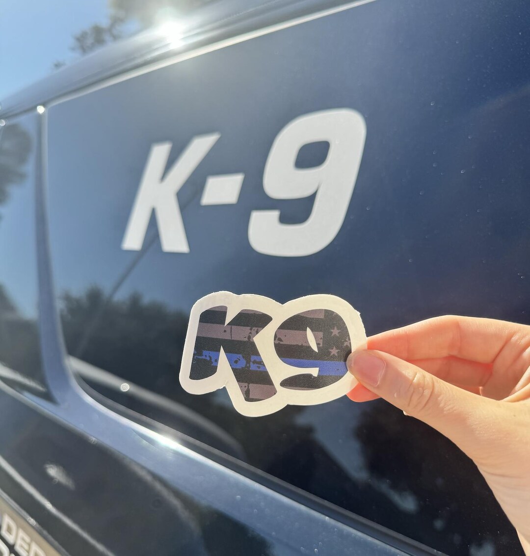 Blue Line K-9 Vinyl Decal - Etsy