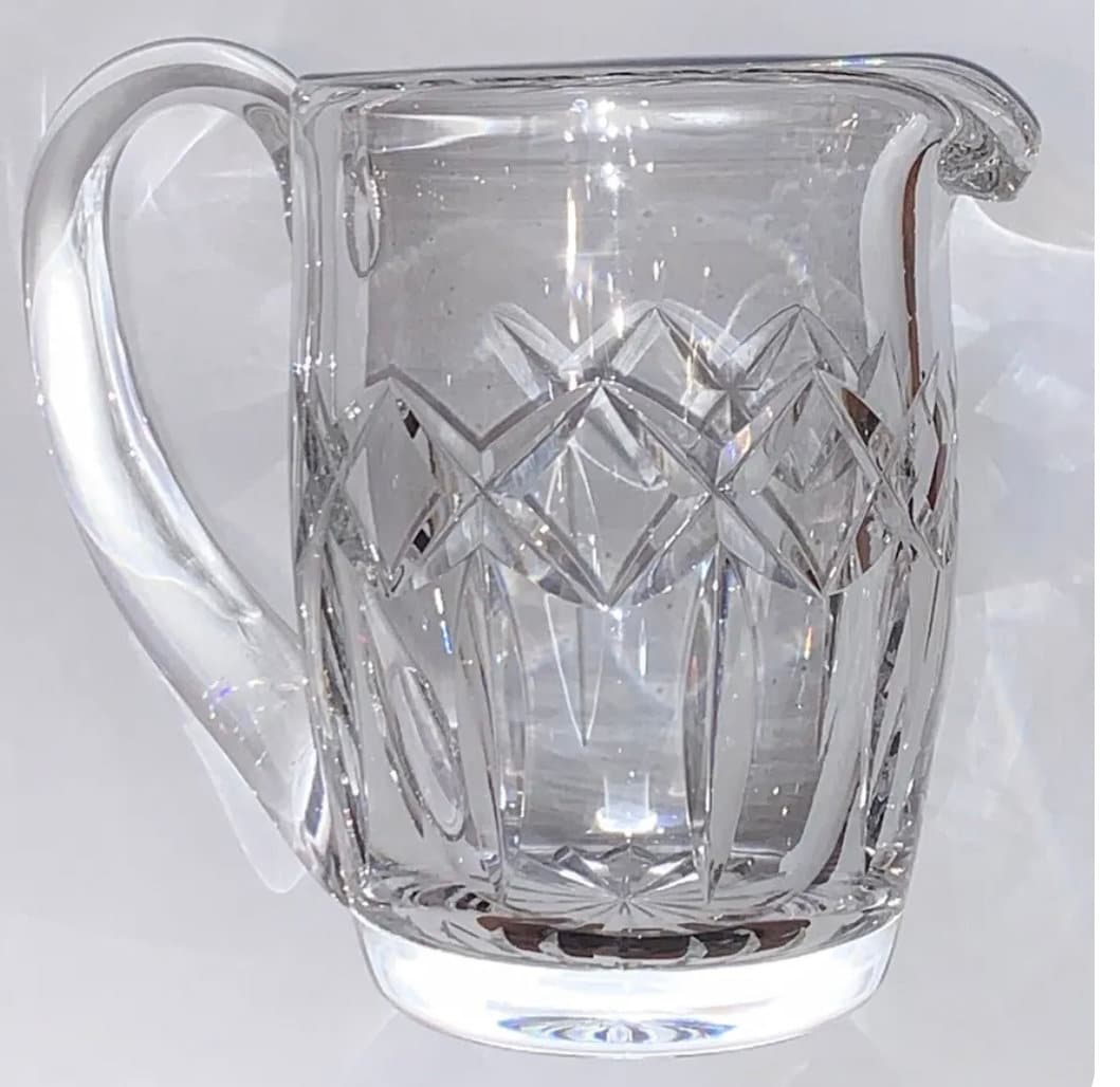 WATERFORD Crystal CREAMER,’KERRY Pattern’,rare,old Mark,mint,older Ball ...