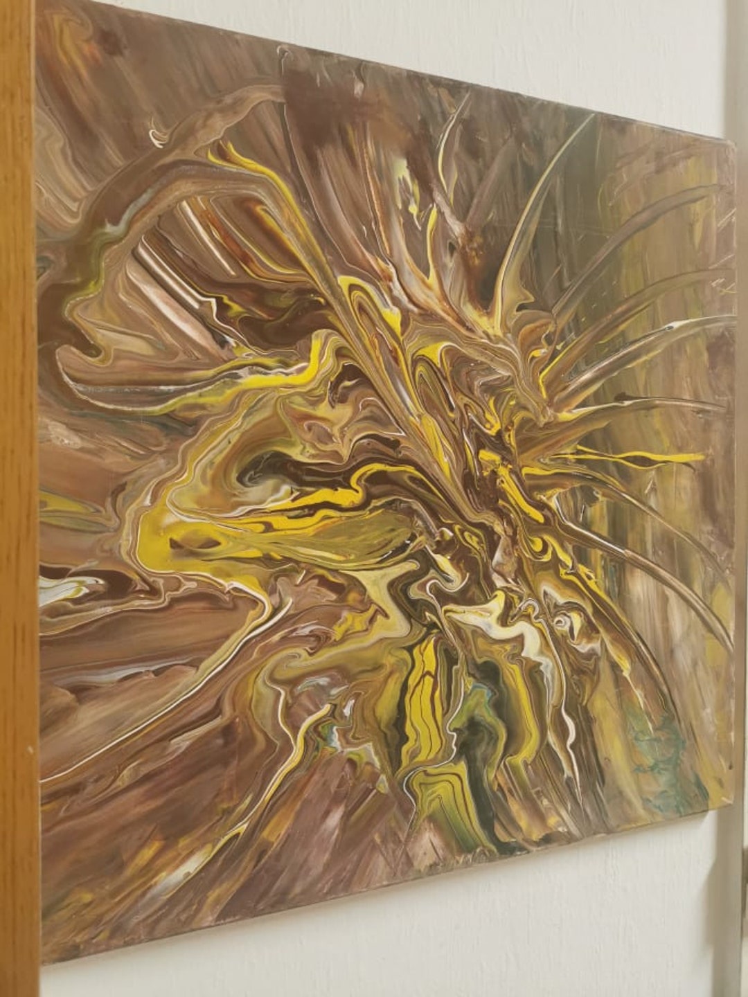 Abstract Painting on Stretcher Frame - Etsy