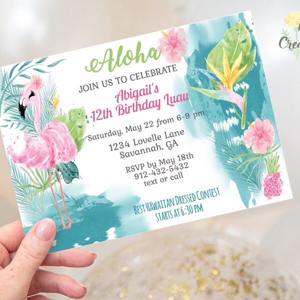 Aloha Invitation - Etsy