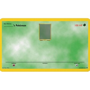 Pokemon TCG Mat - Base Set Inspired Retro Playmat - All Types - Grass ...