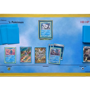 Pokemon TCG Mat - Base Set Inspired Retro Playmat - All Types - Grass ...