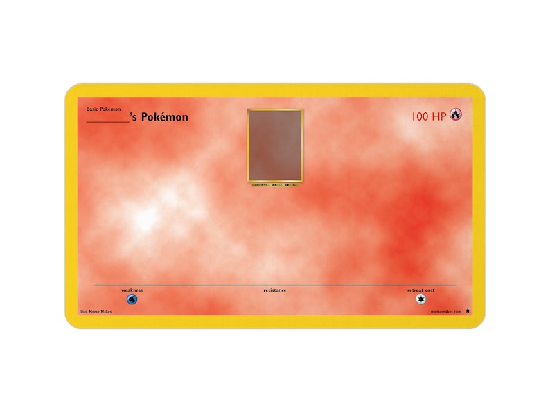 Pokemon TCG Mat - Base Set Inspired Retro Playmat - All Types - Grass ...