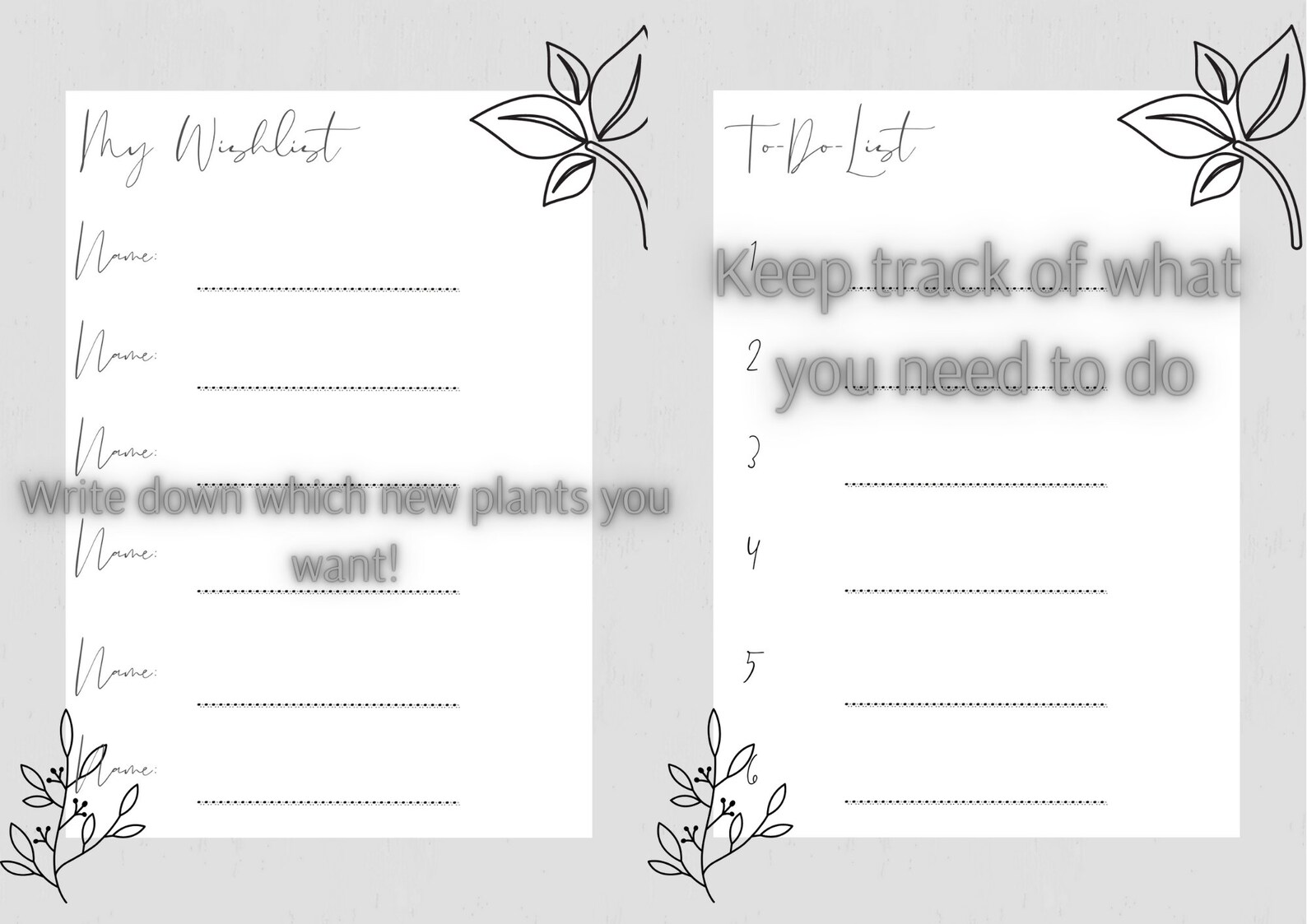 Plant Tracker, Plant Planner Printable, Houseplant Journal ...