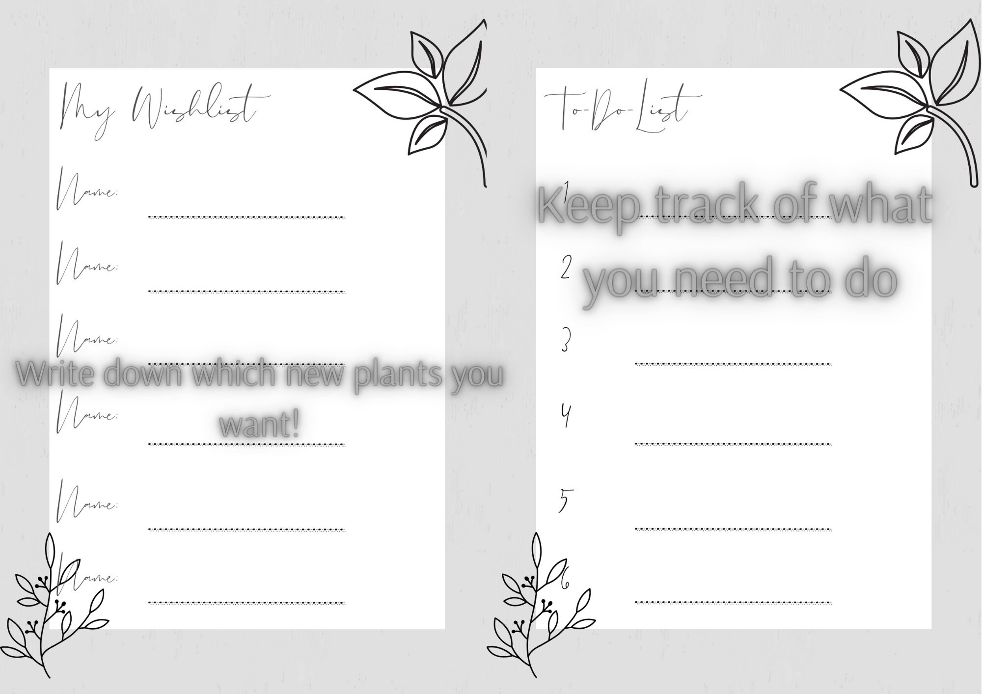 Plant Tracker, Plant Planner Printable, Houseplant Journal ...