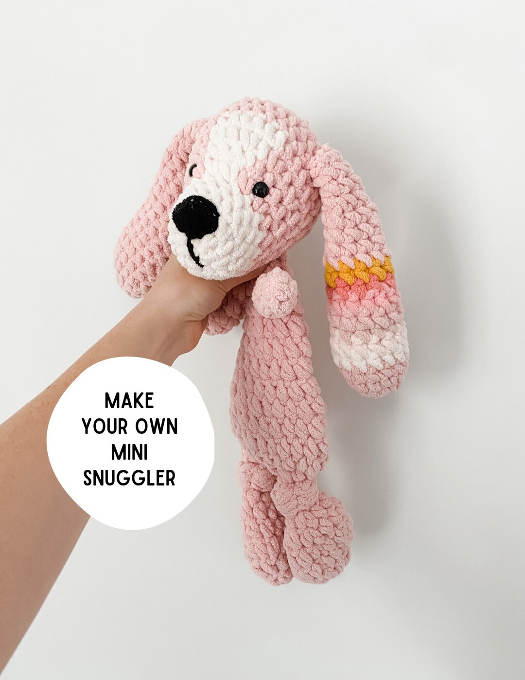 Mini Hunley Hound Snuggler Custom Dog Lovey First Birthday Gift Baby ...