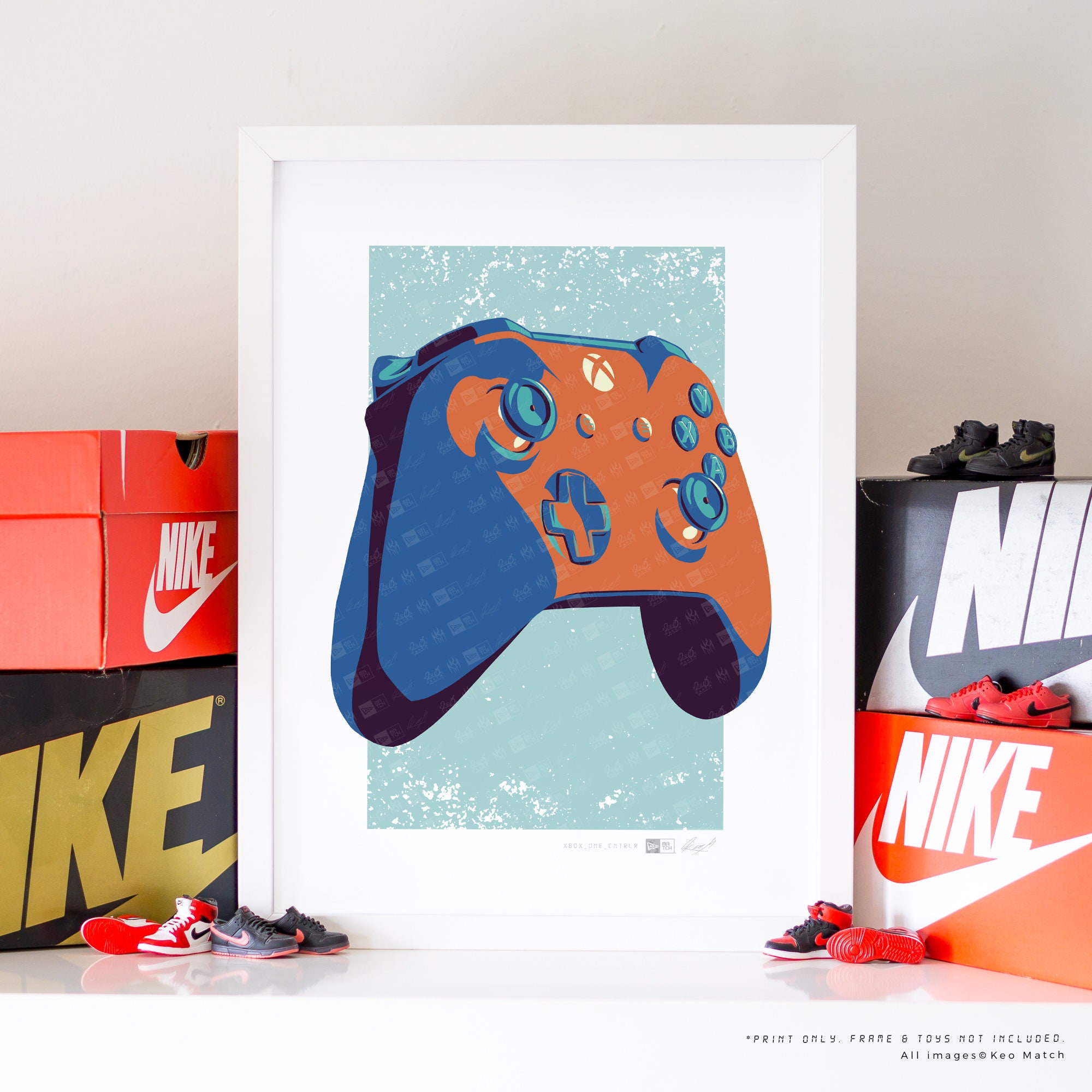 XBOX ONE CNTRLR Fine Art Print on Natural White Matte Fine Paper. Great ...
