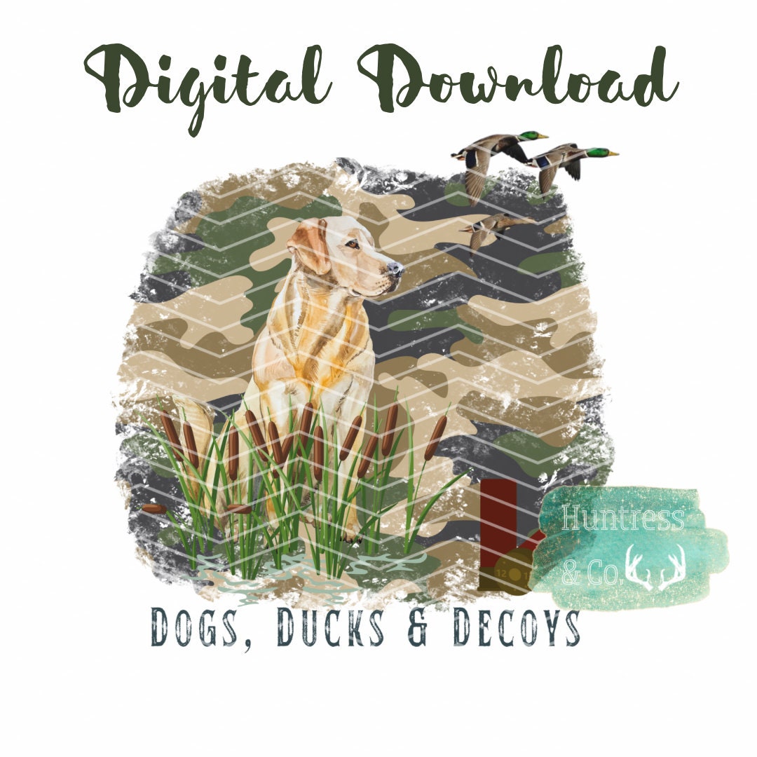 Camo Ducks, Dogs & Decoys PNG - Etsy