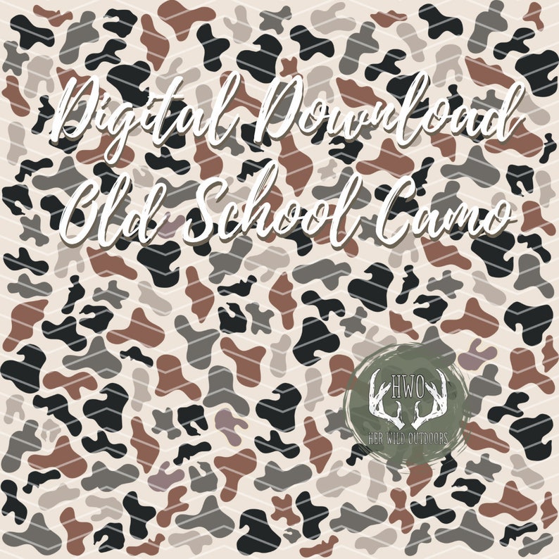Custom Old School Camo Pattern PNG - Etsy