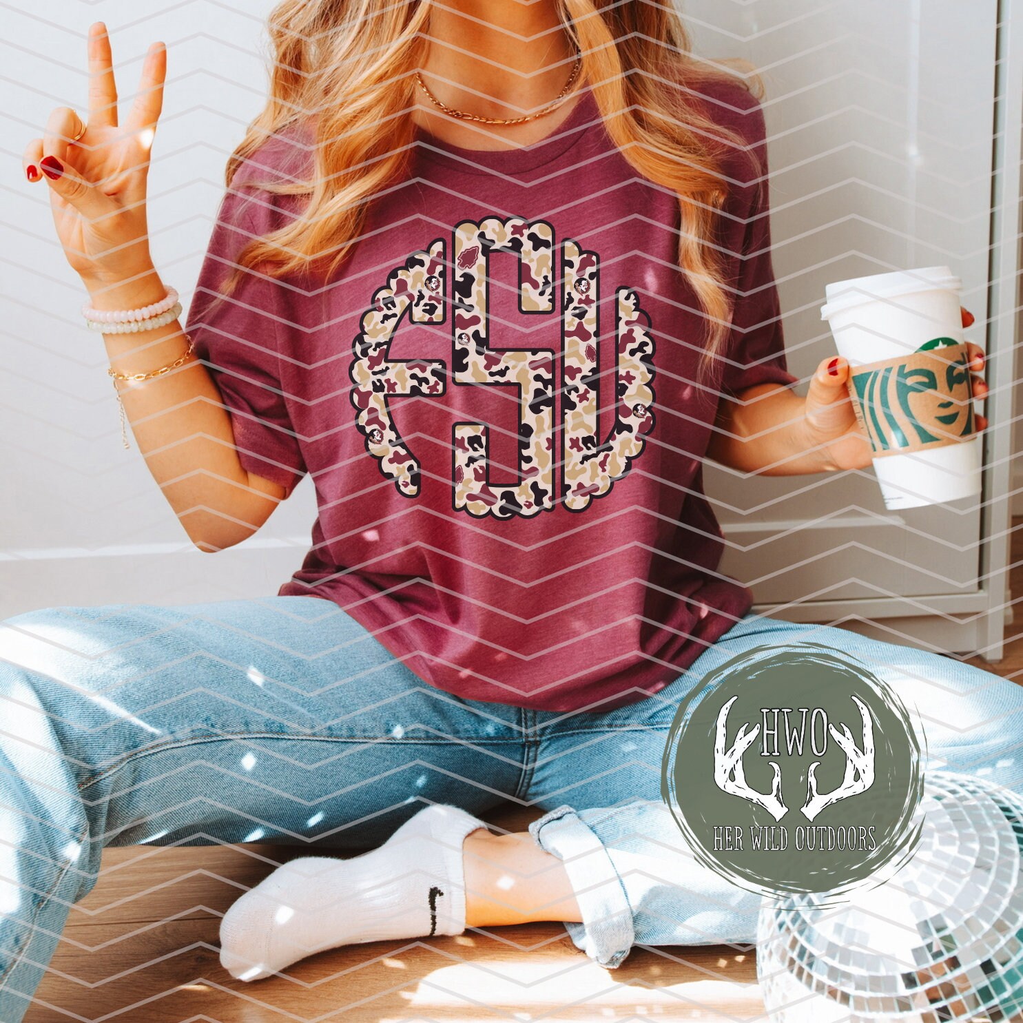 Florida State Camo Monogram PNG - Etsy