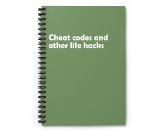 Spiral Notebook Ruled Line Sword - Etsy