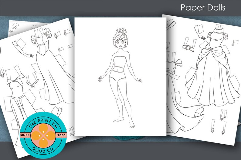 Fun Paper Dolls DIY - Etsy