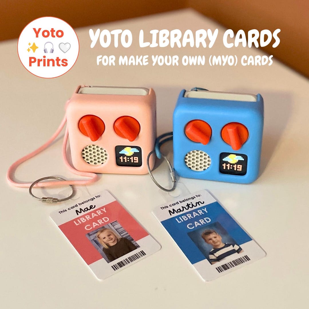 Custom Yoto Card Sticker for Make Your Own MYO Card Library Card ...