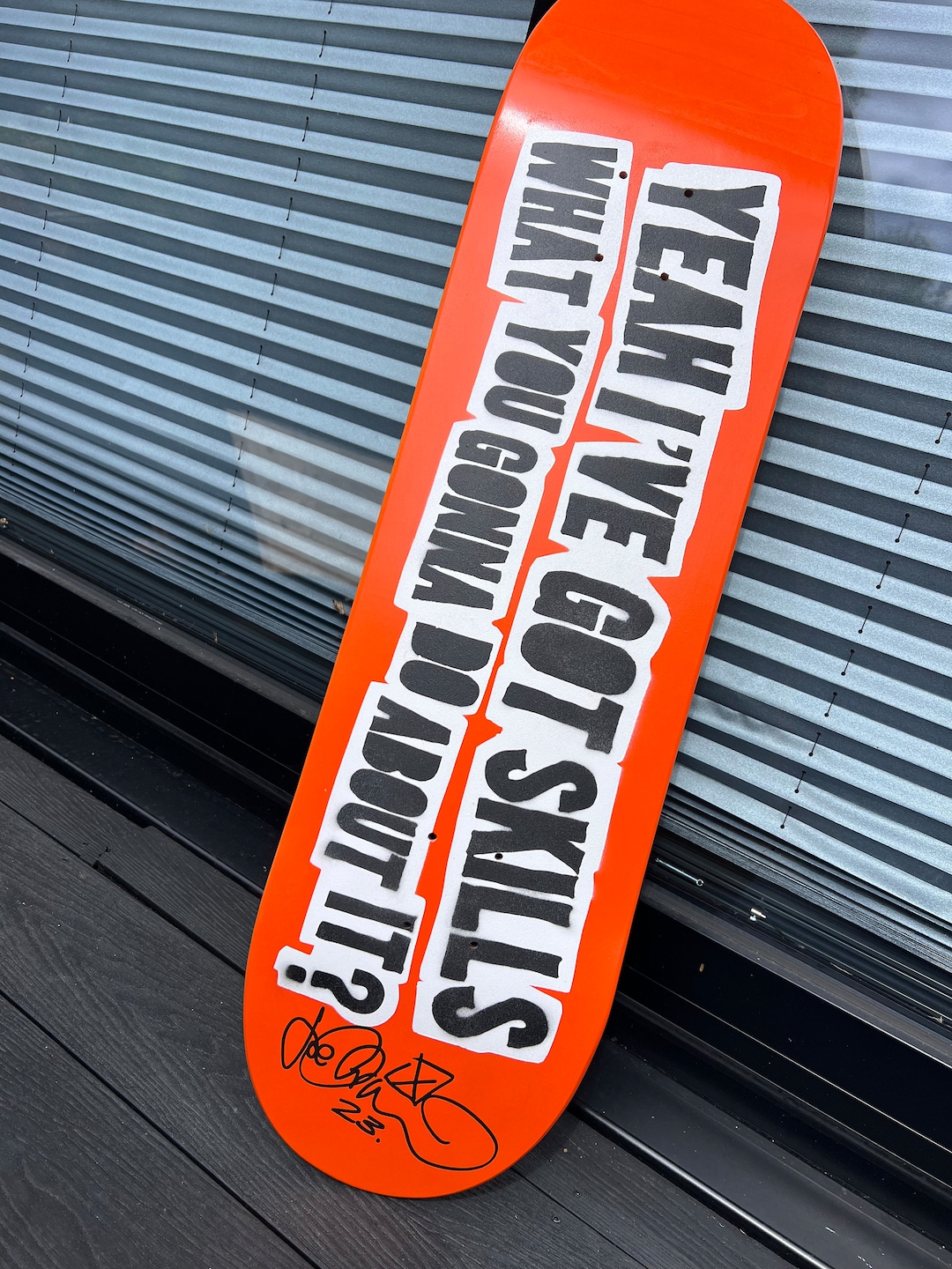 Signed Skills Guy Skateboard Hand Painted - Etsy