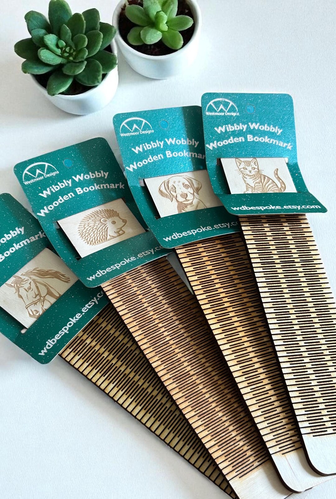 Animal Bendy Wooden Bookmark: Wibbly Wobbly Gift for Book Lovers - Etsy