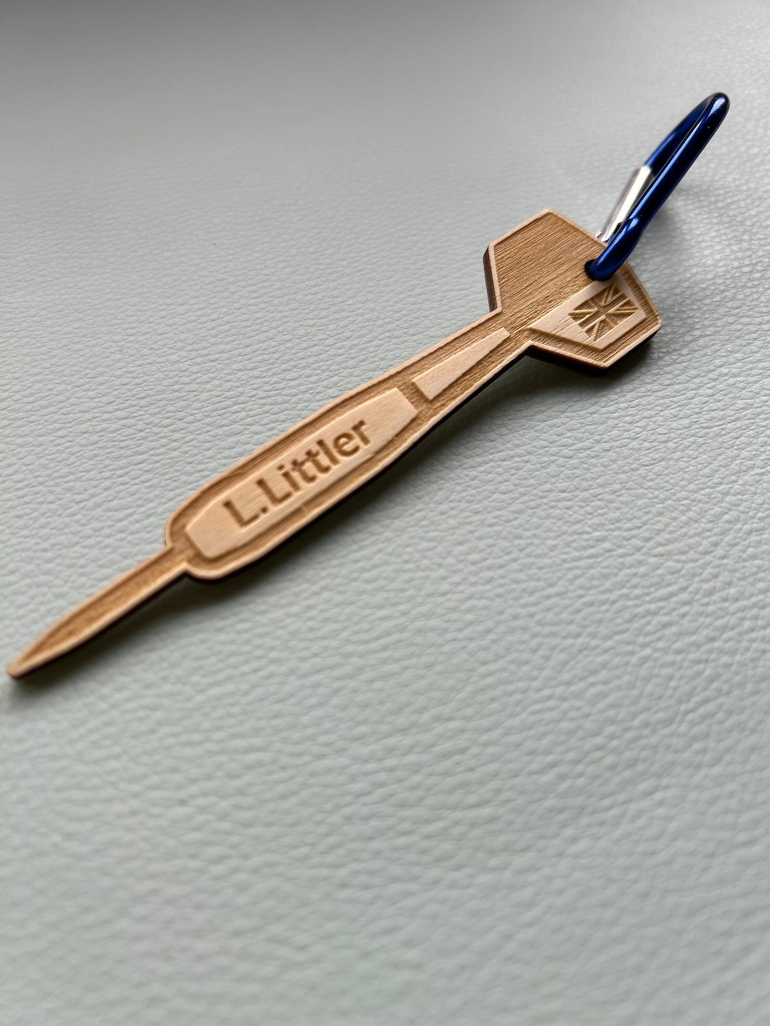 Personalised Wooden Darts Keyring, Decoration, Bag Tag Plastic Free ...