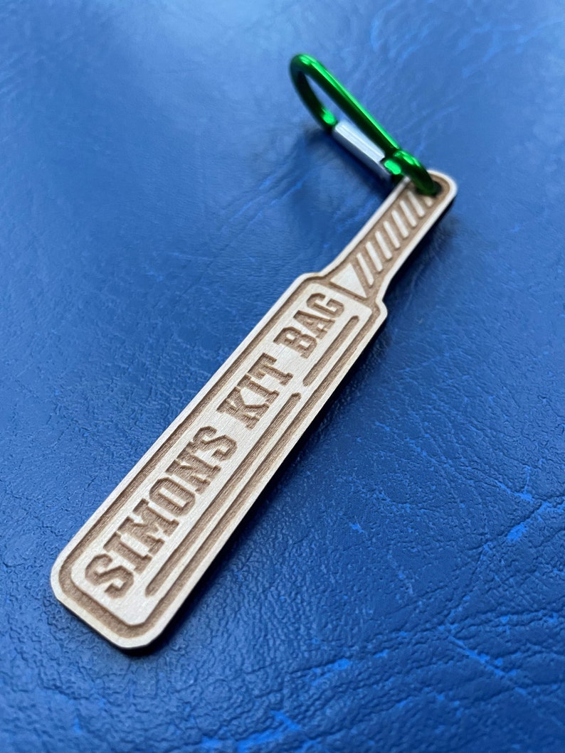 Personalised Cricket Kit Bag Tag Cricket Bat Keyring Unique - Etsy UK