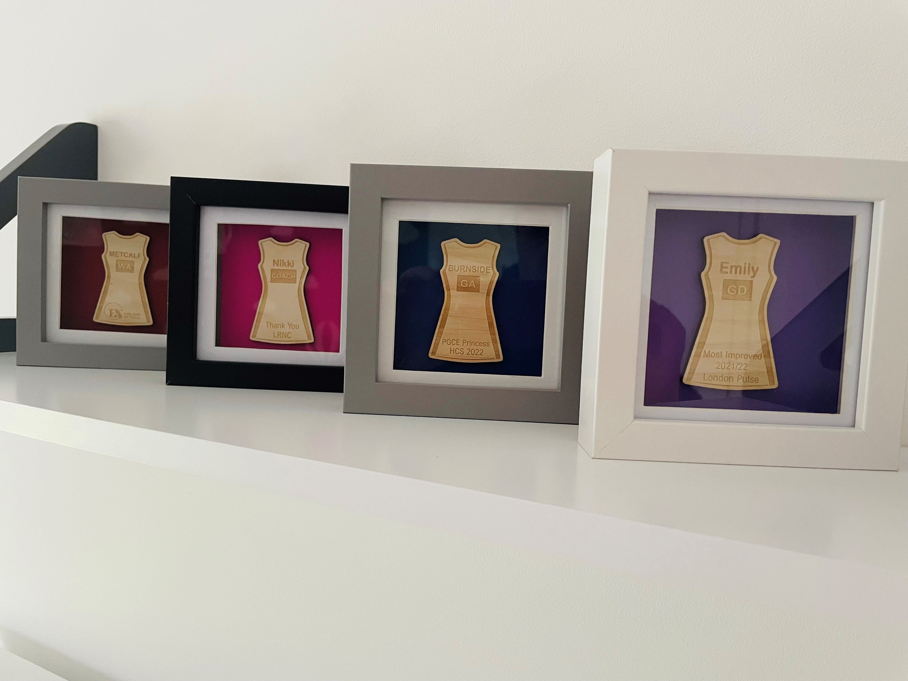 Box Framed Personalised Netball Dress Picture Unique Gift - Etsy Australia