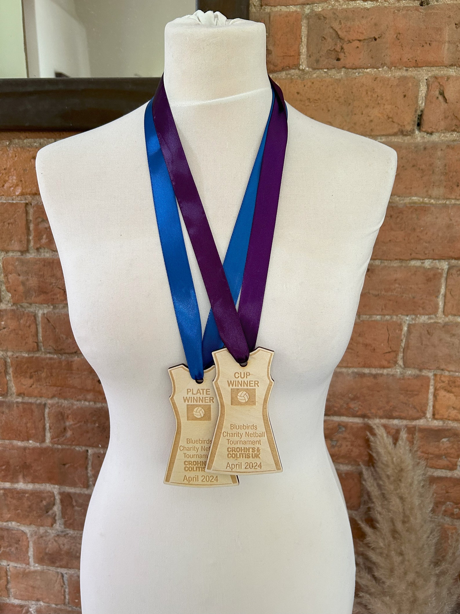 Personalised Wooden Netball Medal, Awards, Tournament Prizes, End of ...