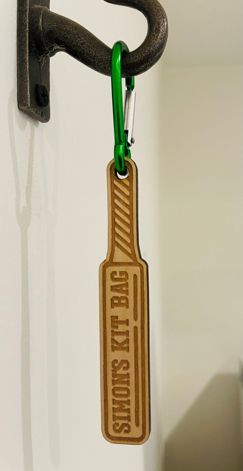 Personalised Cricket Kit Bag Tag Cricket Bat Keyring Unique - Etsy UK