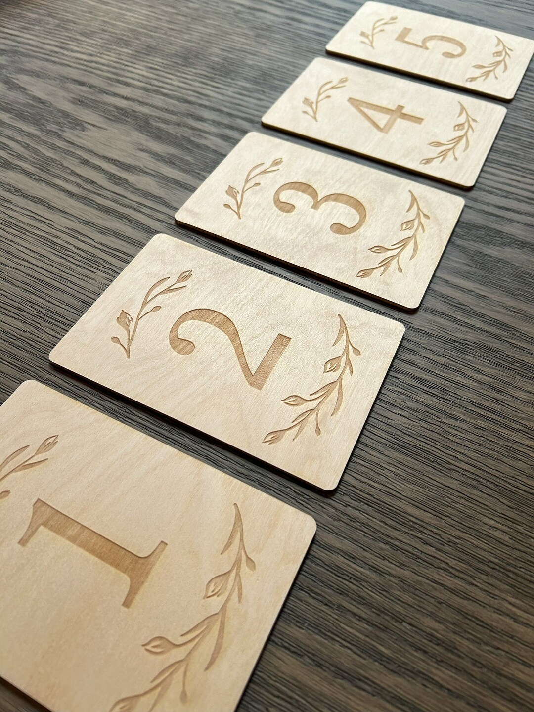 Wooden Table Number Plaques Classic Wedding, Christening, Special ...