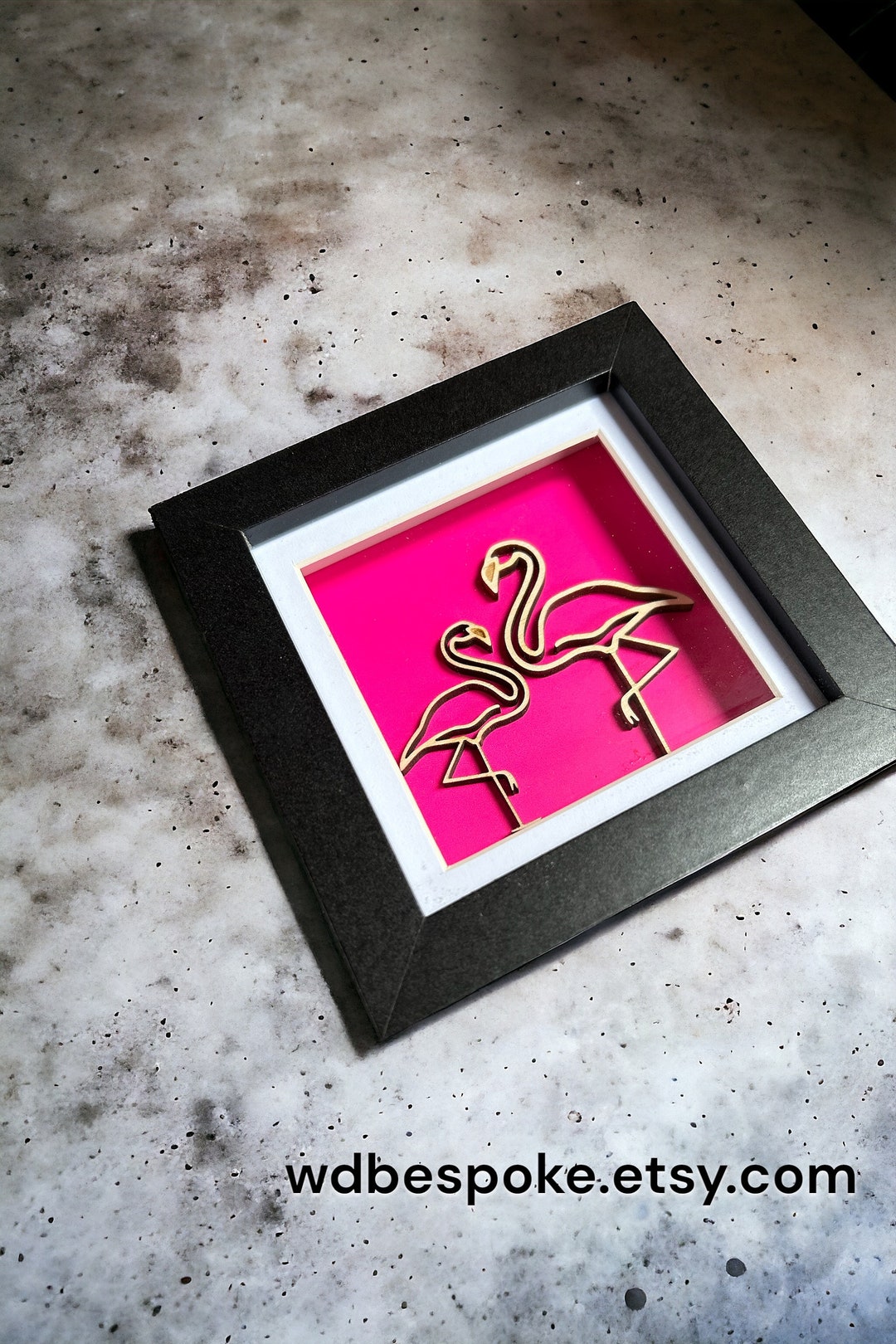 Flamingo Box Framed Pink Picture Gift Perfect for Mothers Day, Mum - Etsy