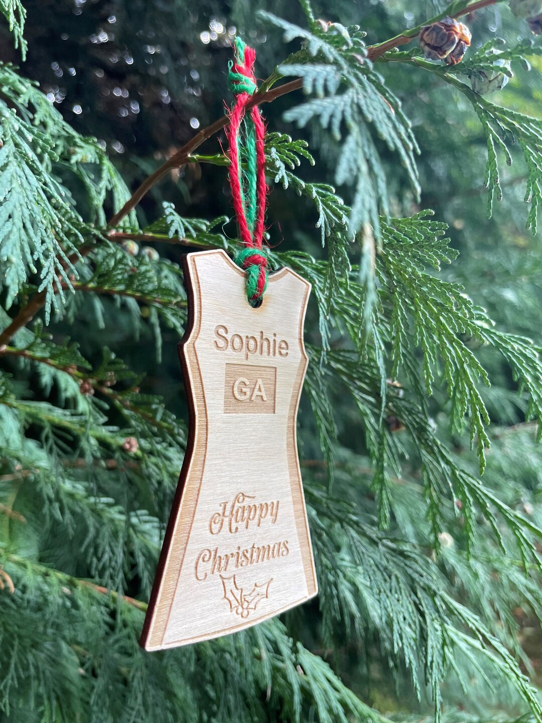 Netball Dress Christmas Decoration Personalised Gift for Netball Fans ...