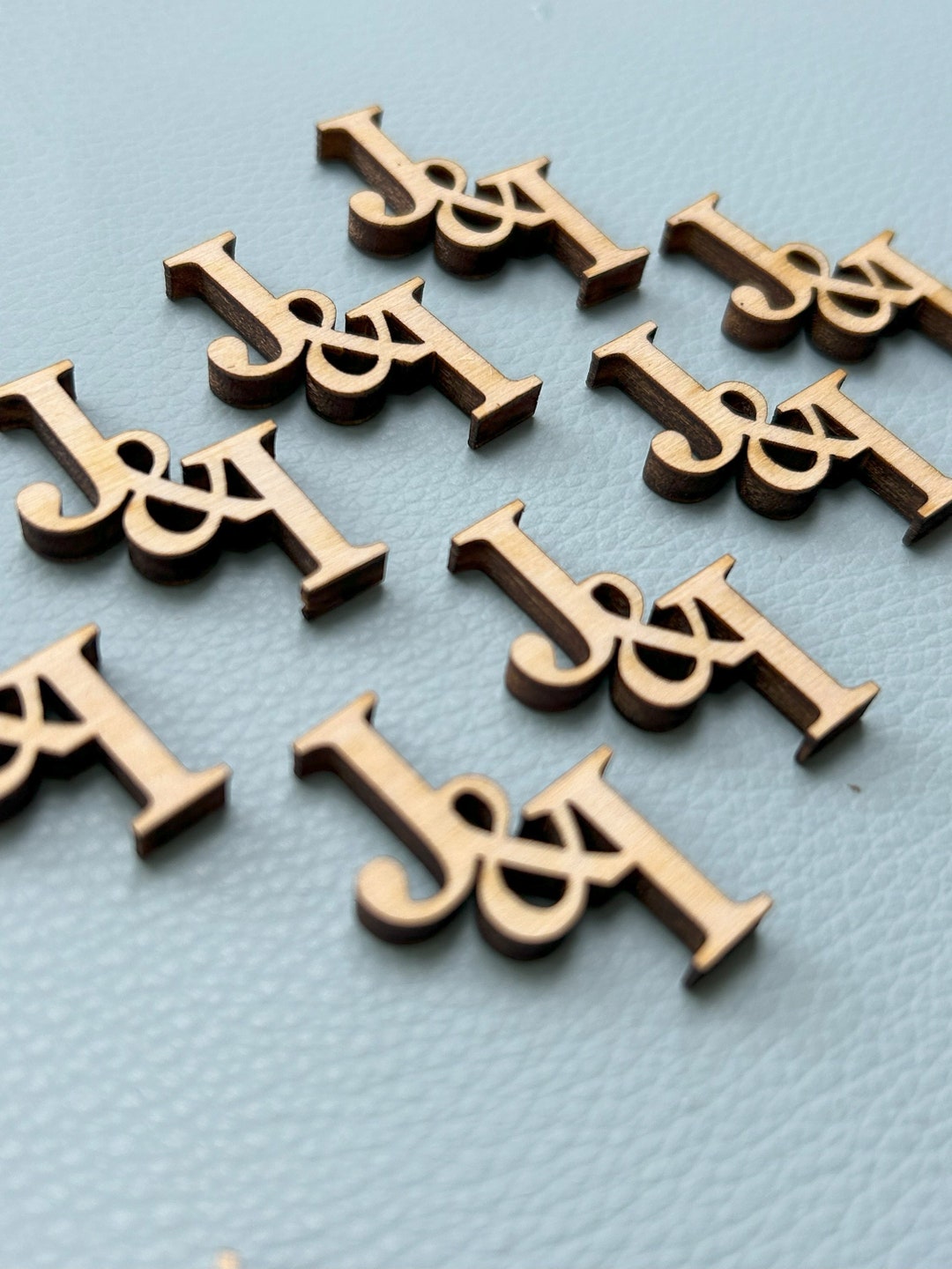 Wooden Letter Table Confetti, Personalised Couple Initials Weddings ...