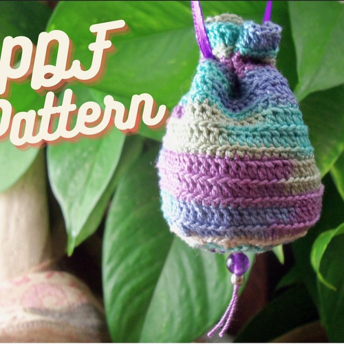 Crochet Teddy Bear Drawstring Bag PDF Pattern Jayda - Etsy