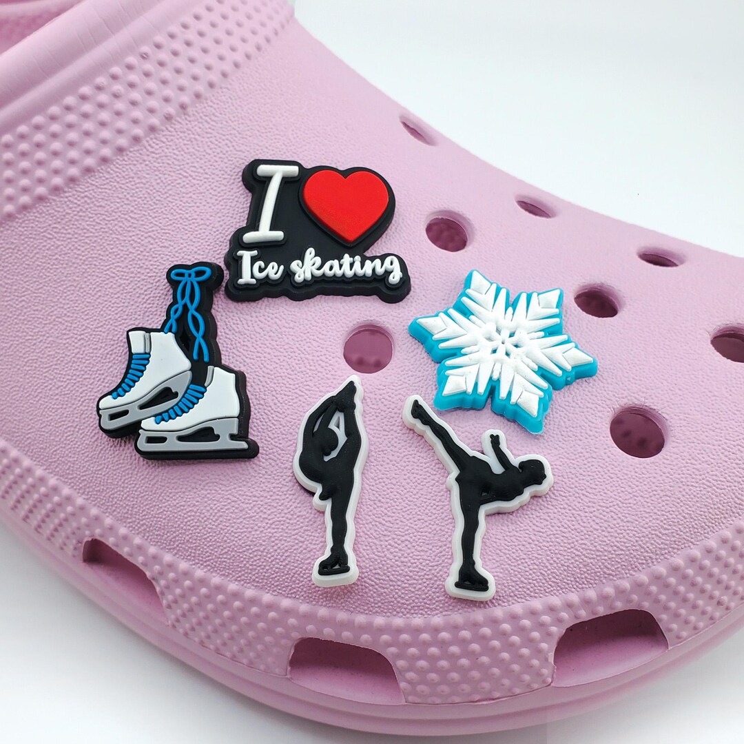 Ice Skates Shoe Charm: Figure Skating Clog Decoration - Etsy