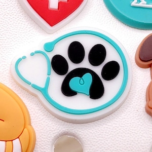 Vet Tech Shoe Charms | Veterinarian Charms | Vet Tech Gift | Vet Tech ...