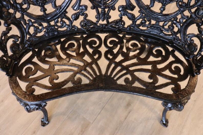 Antique French Baroque Cast Iron Garden Patio Set heavy - Etsy