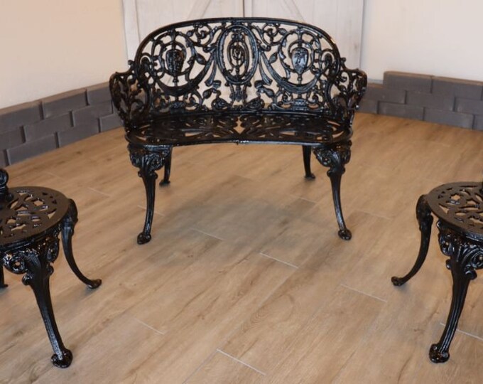 Antique French Baroque Cast Iron Garden Patio Set (heavy) - Etsy