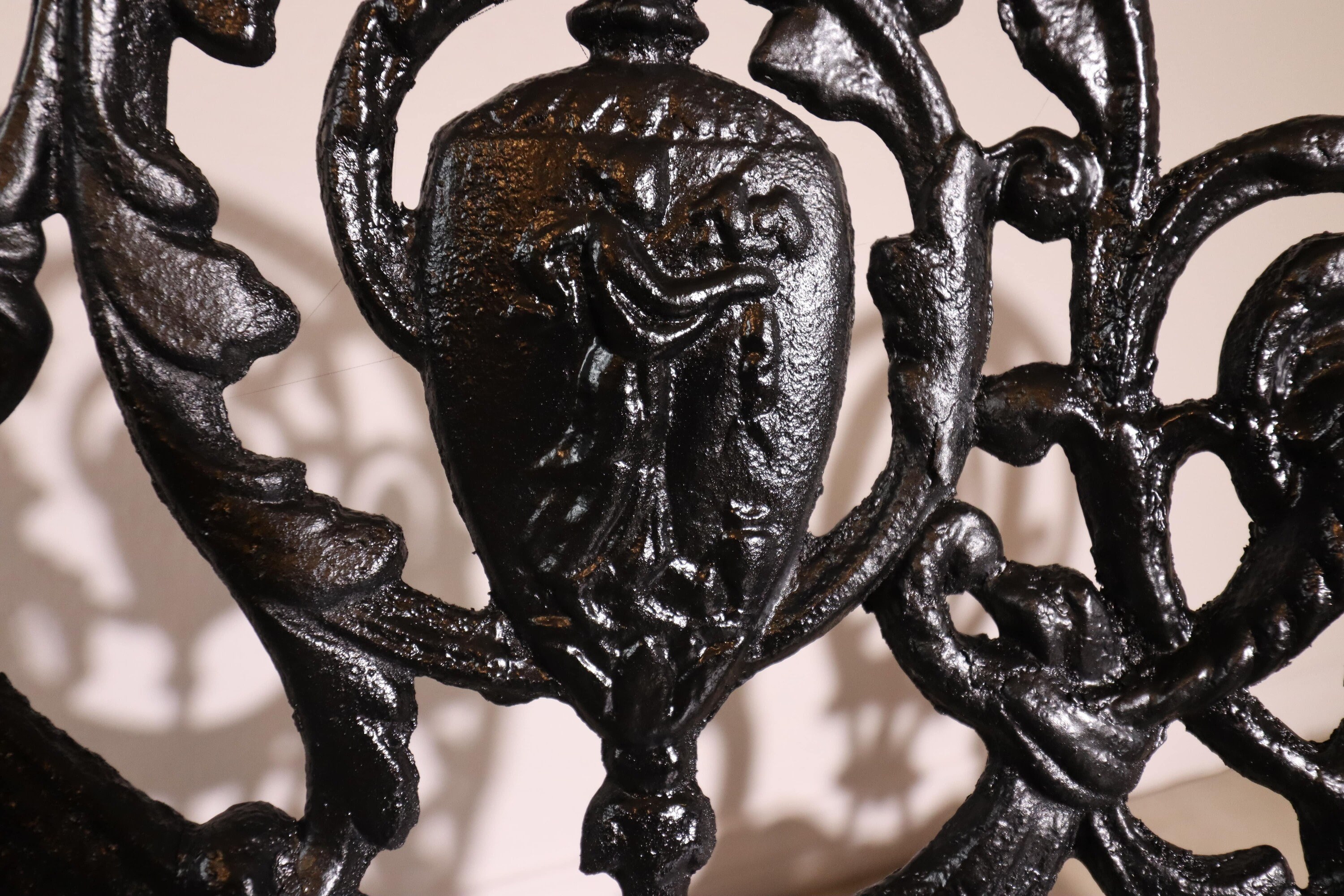 Antique French Baroque Cast Iron Garden Patio Set - Etsy