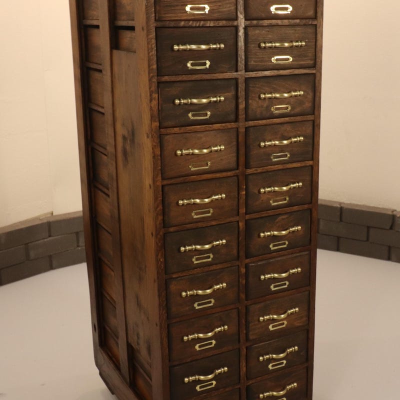 Card Catalog Cabinet - Etsy