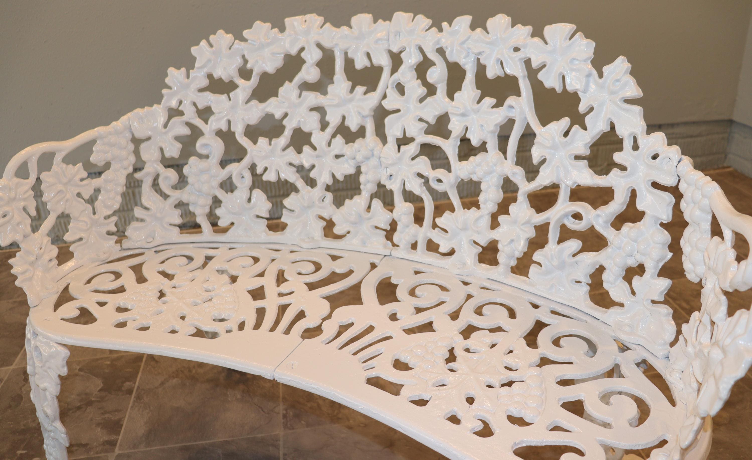 Five Piece Cast Iron Grapevine Garden Complete Set - Etsy