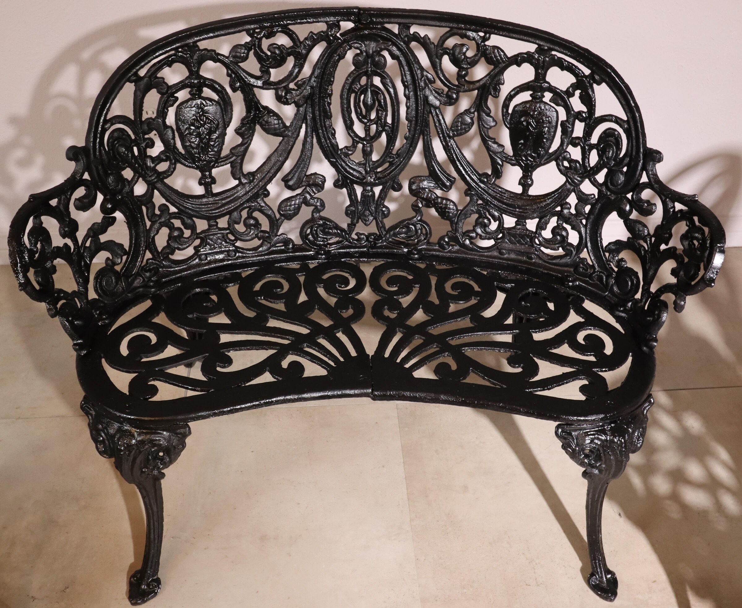 Antique French Baroque Cast Iron Garden Patio Set - Etsy