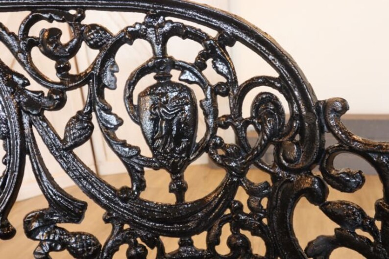Antique French Baroque Cast Iron Garden Patio Set heavy - Etsy