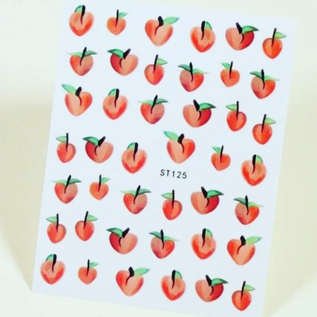 Peach Decals - Etsy