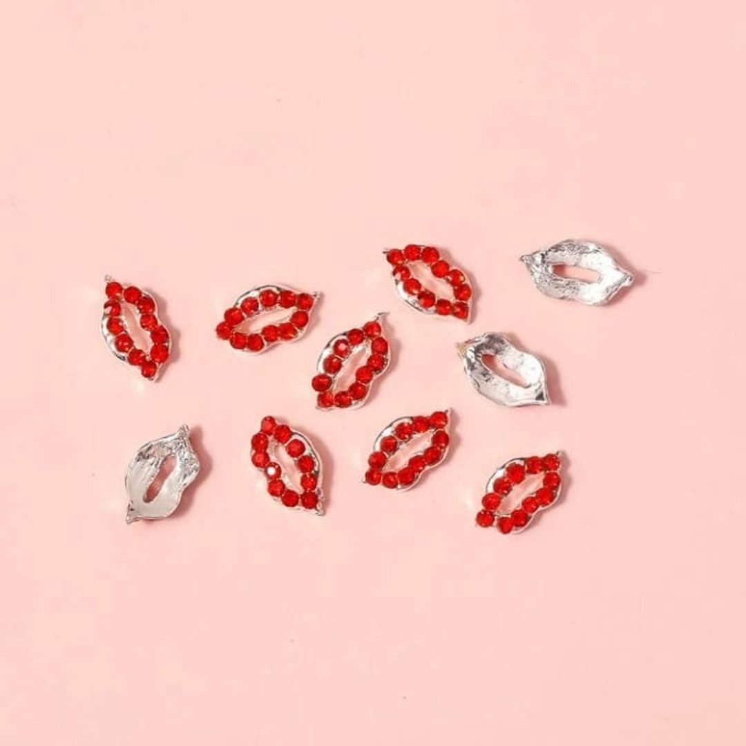 Hot Lips Charms - Etsy