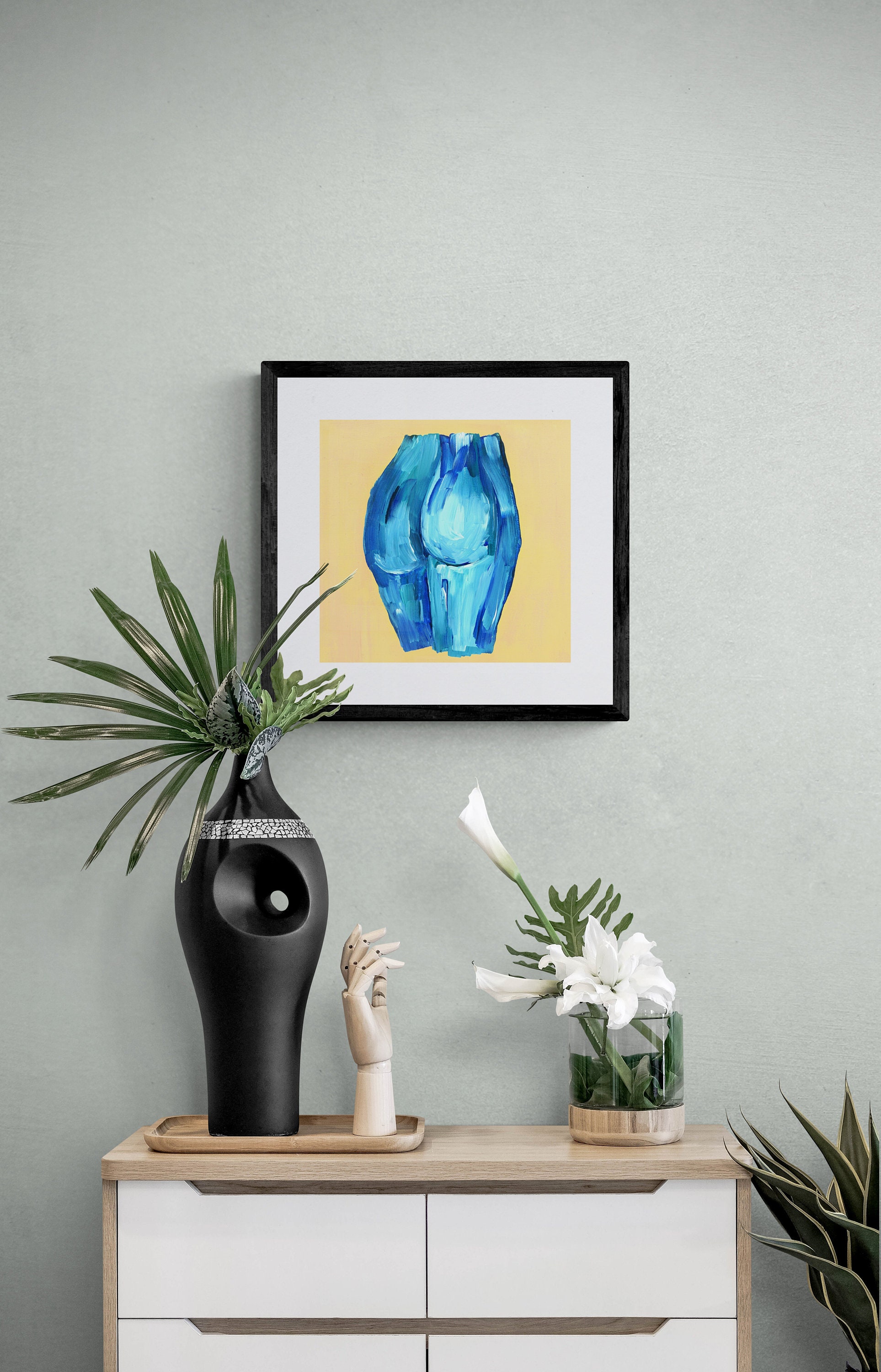 Butt Art Print Bum Booty PaintingWall Art Home Decor Queer Art Queer ...