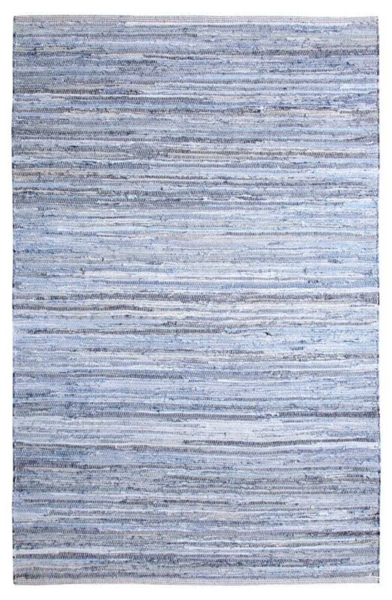 Denim Chindi Rag Rug Handwoven Indian Rug - Etsy