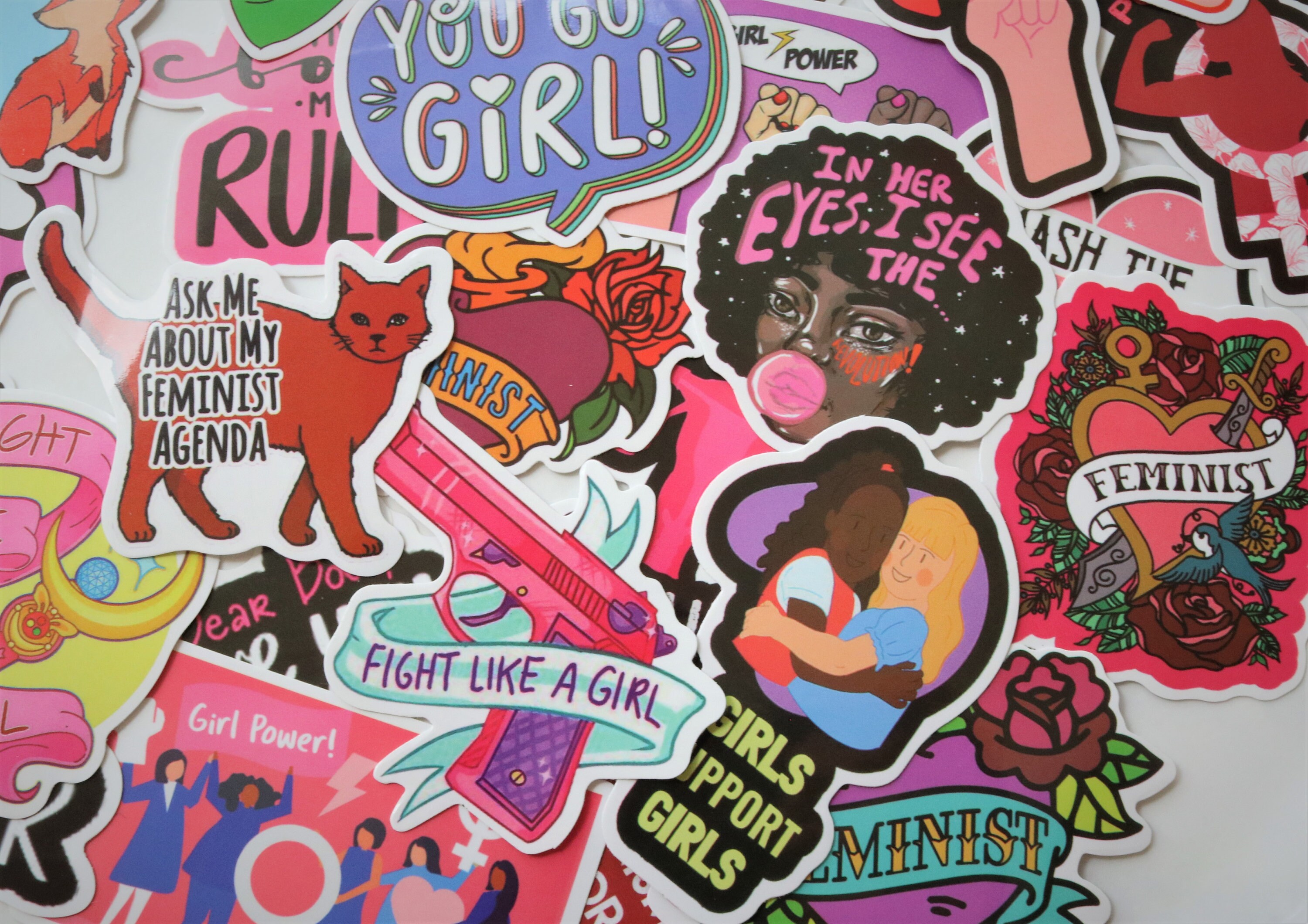 Cool Feminist Sticker Pack Girl Power Stickers Vinyl - Etsy